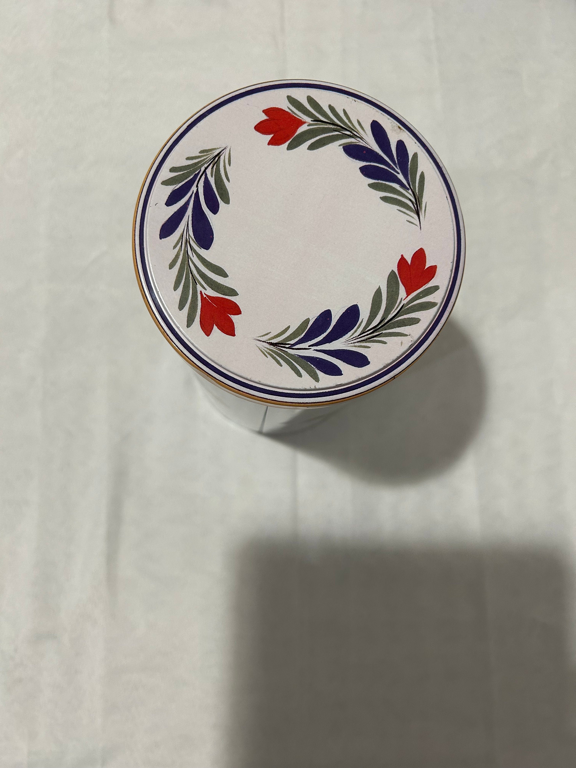 RARE Metal Box Sheet HB Henriot Quimper COQ Pattern Manufactured ...