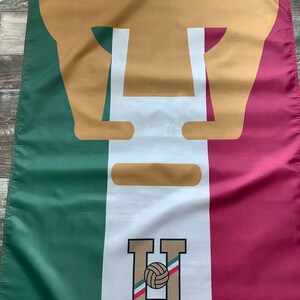 Pumas UNAM Retro Tri Mexico New 3x5' Soccer Flag Banner Futbol Bandera ...