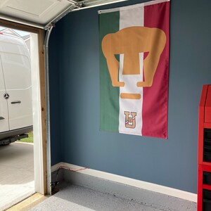 Pumas UNAM Retro Tri Mexico New 3x5' Soccer Flag Banner Futbol Bandera ...