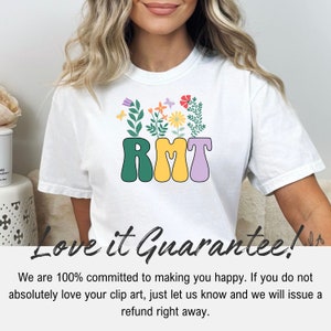 Retro Wildflower RMT PNG and SVG Clipart - Vintage Floral Typography ...