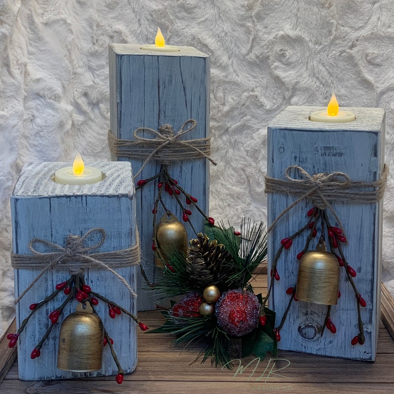 Rustic Candle Holder - Etsy