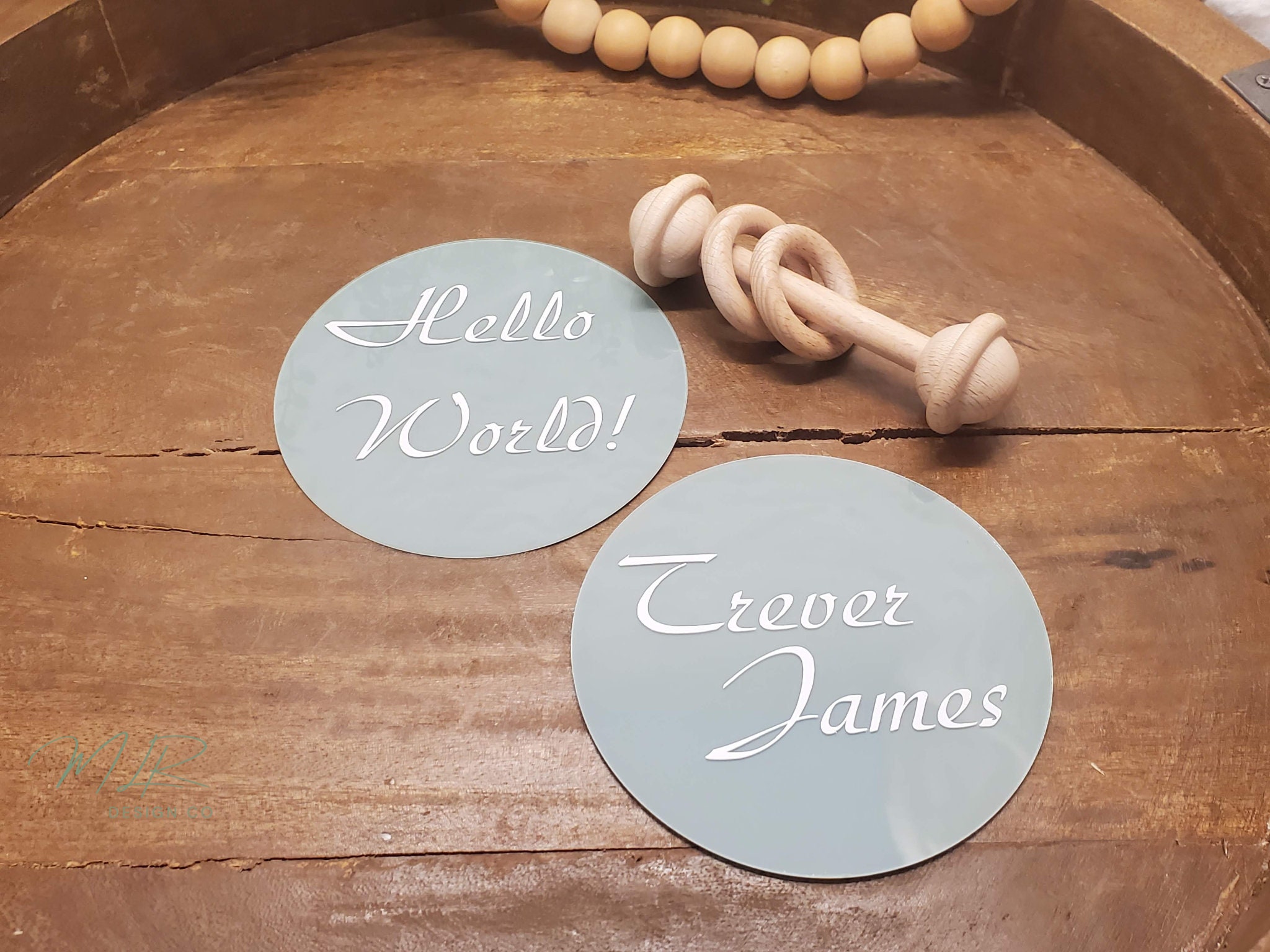 Acrylic Baby Milestone Cards, Baby Milestone Discs, Acrylic Discs, Baby ...