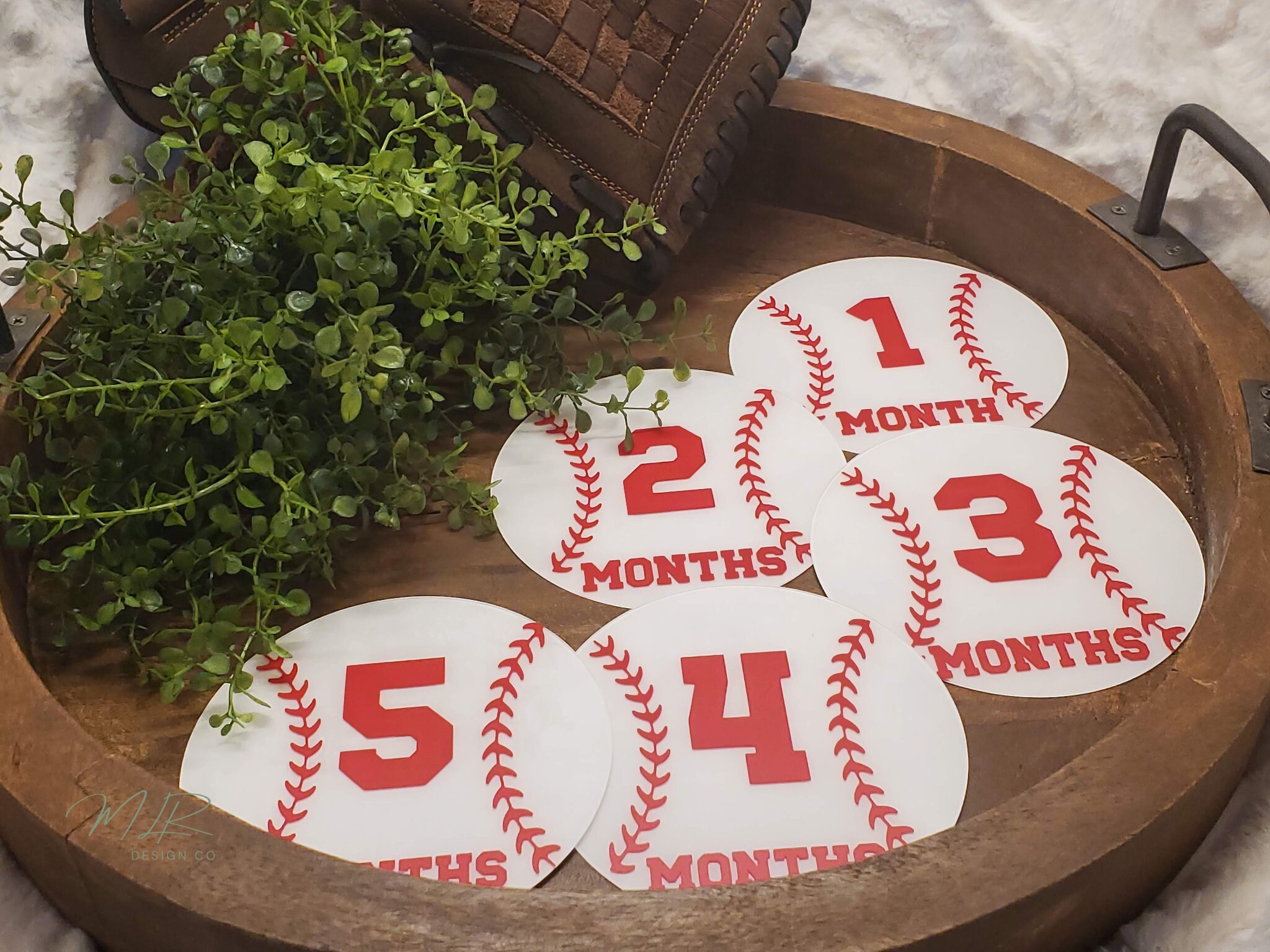 Acrylic Baby Milestones, Baseball Monthly Milestones, Monthly Baby ...