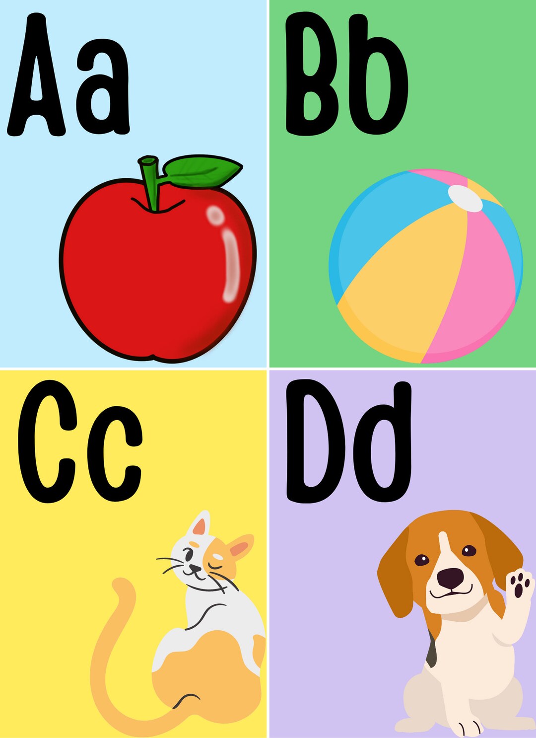 Printable Toddler Educational Pack: Alphabet, Colors, Numbers & Shapes ...