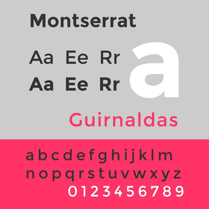 Montserrat Family Font Modern Sans Serif Professional Typography for ...