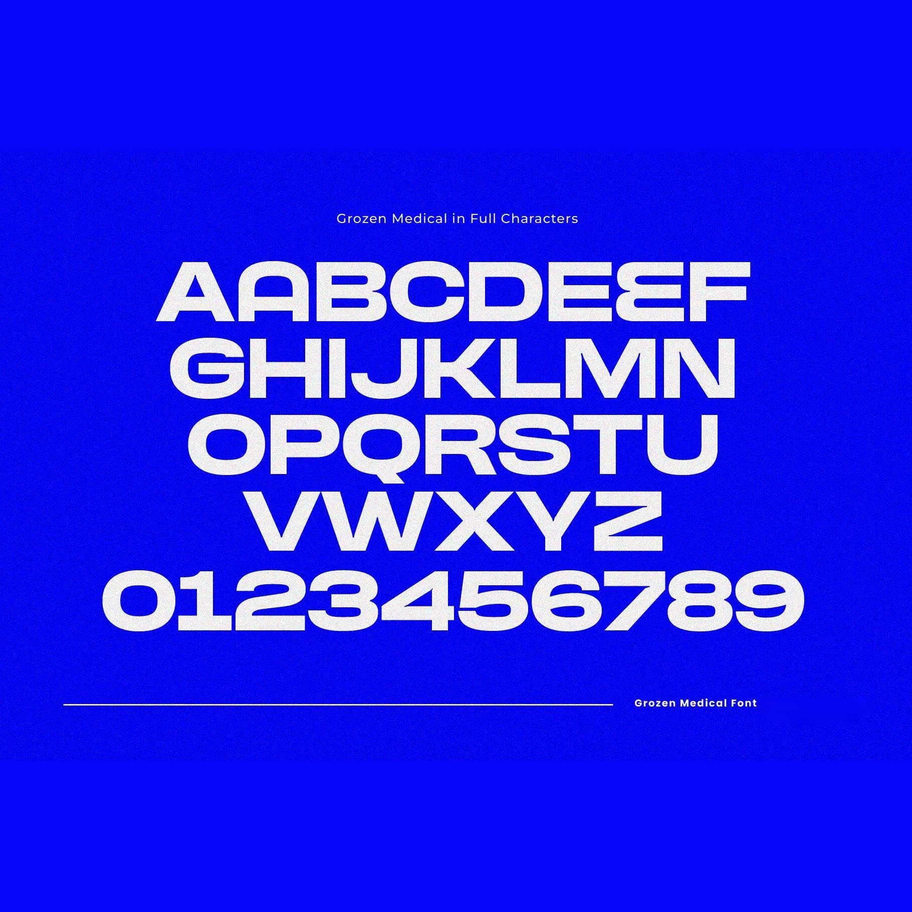 Grozen Medical Font Professional Sans-serif Typeface Family for Health ...