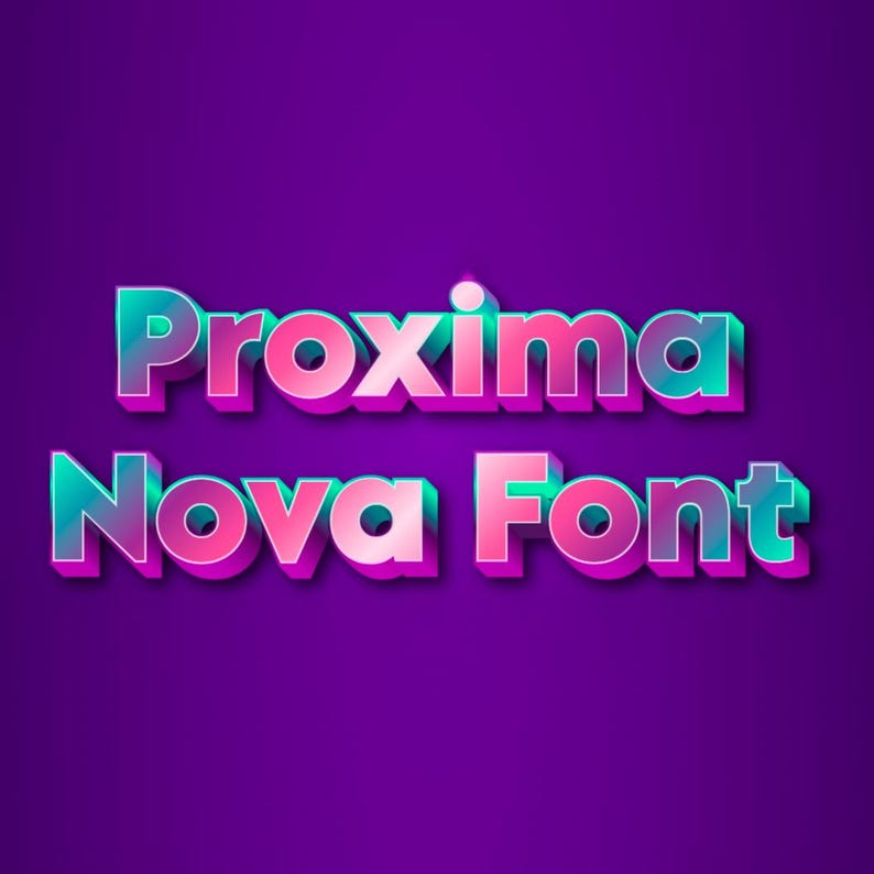 Proxima Nova Font Family | 48 Styles Digital Download ZIP OTF TTF ...