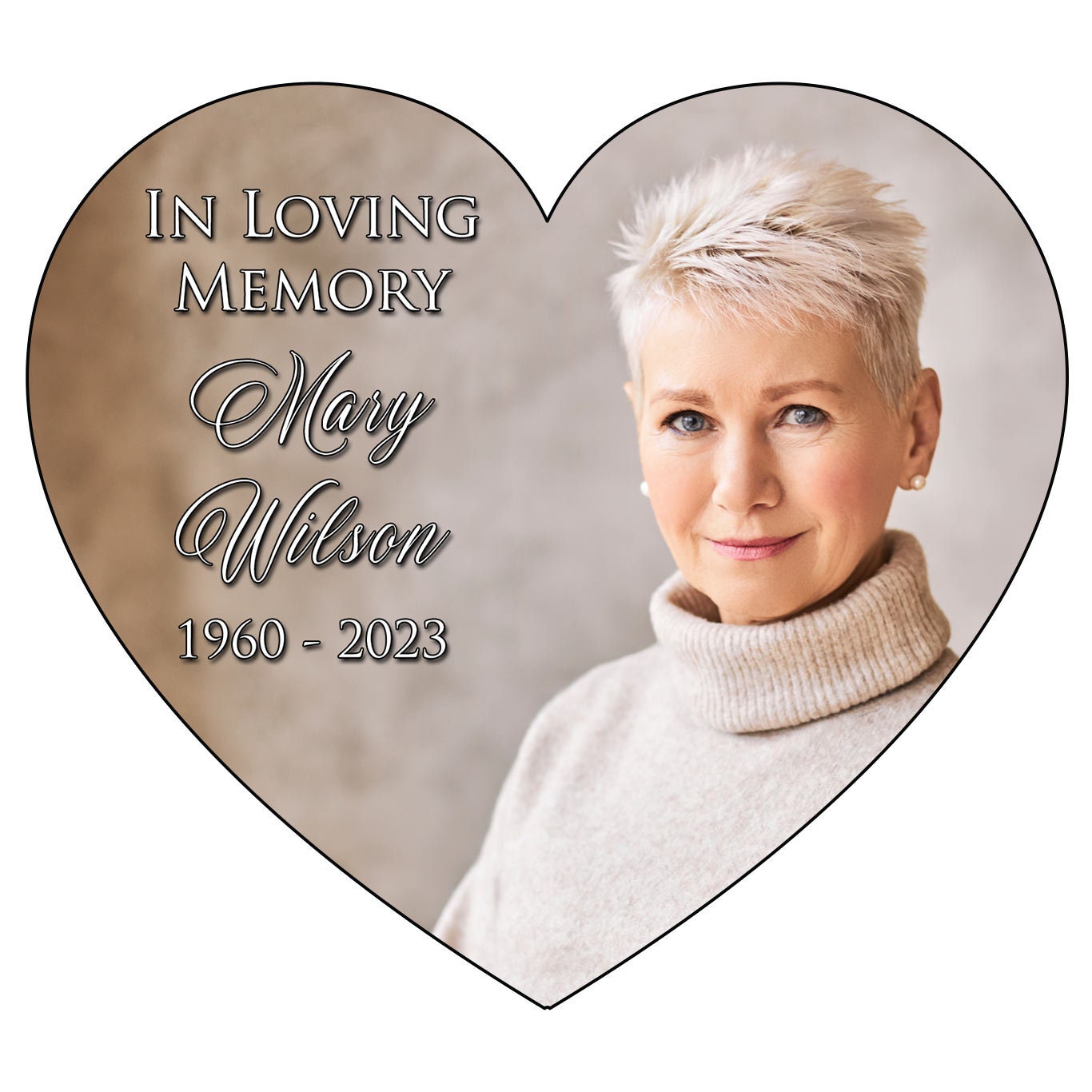 Celebration of Life Keepsake Heart Magnets | Loss of Loved One Guest ...