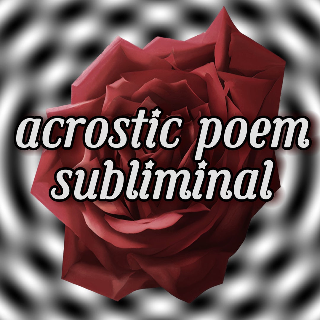 Acrostic Poem Subliminal for Your Desires - Etsy
