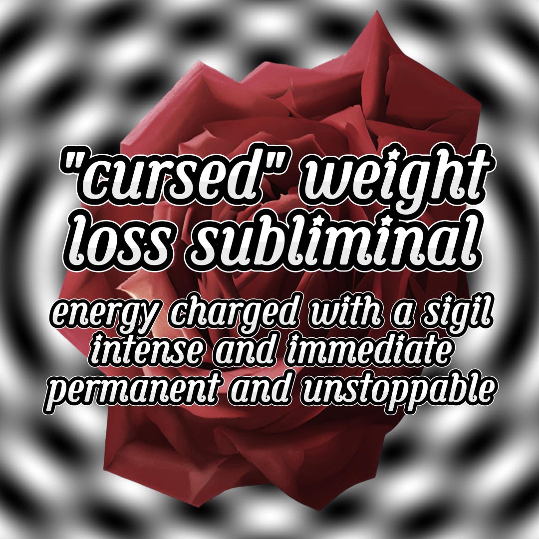 Intense cursed Weight Loss Subliminal Activation instant Download 111 ...