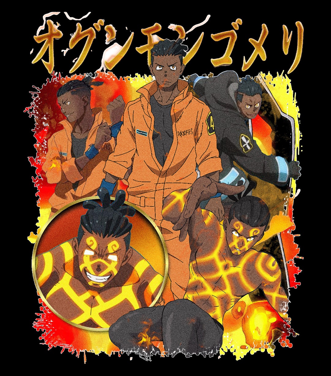 Digital Download Ogun Montgomery From Fire Force Anime Png. - Etsy