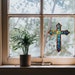 Christian Cross Stained Glass Window Cling Christian Faith Art Faithful ...