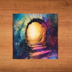 Empty Tomb Ceramic Art Tile Easter Celebration Christian Art Bookshelf ...