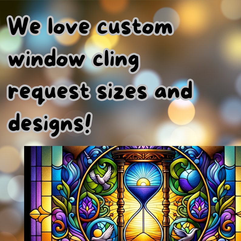 Wait on the LORD Stained Glass Window Cling Christian Art Window ...