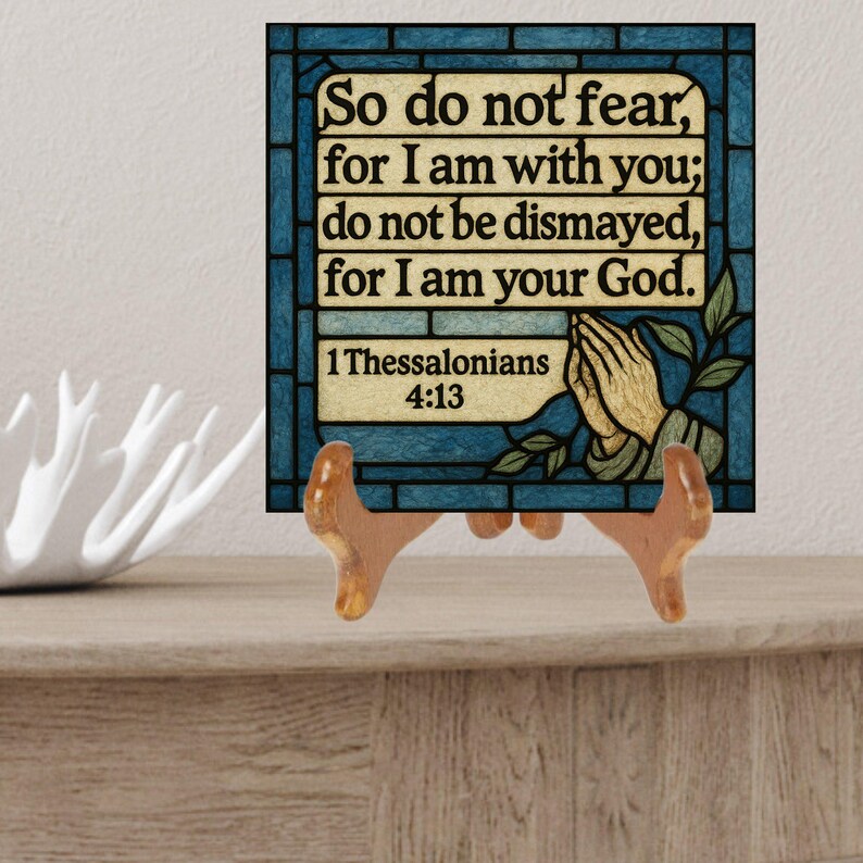 1 Thessalonians 4 13 Bible Verse Ceramic Art Tile Christian Decor ...