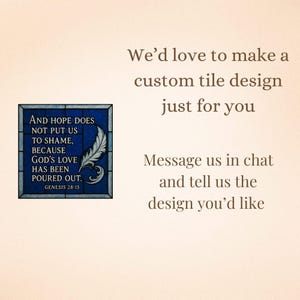 Genesis 28 15 Bible Verse Ceramic Art Tile Christian Decor Bookshelf ...