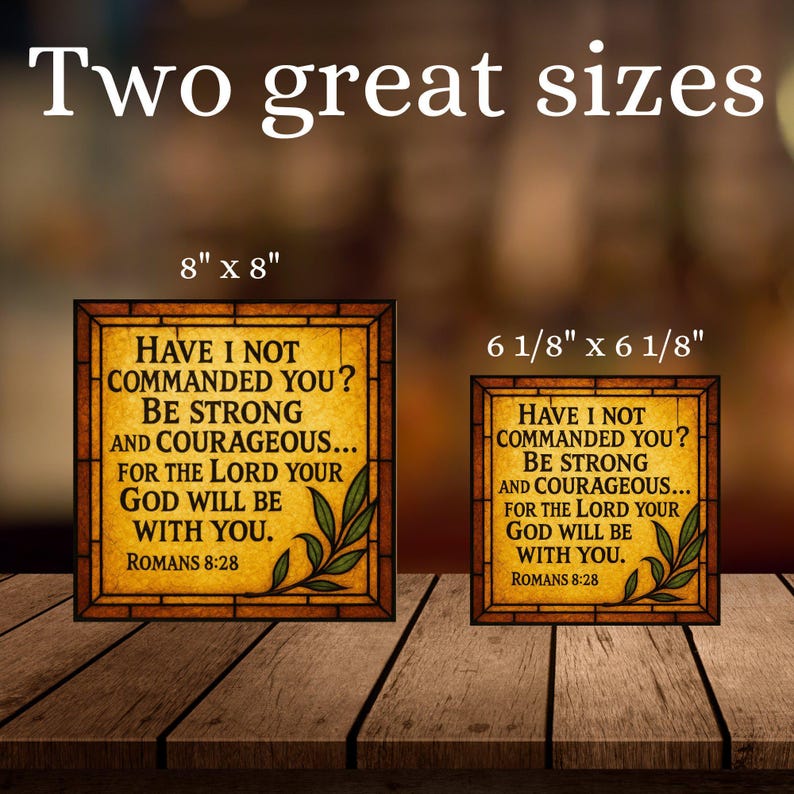Romans 8 28 Bible Verse Ceramic Art Tile Christian Decor Bookshelf Wall ...