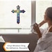 Christian Cross Stained Glass Window Cling Christian Faith Art Faithful ...