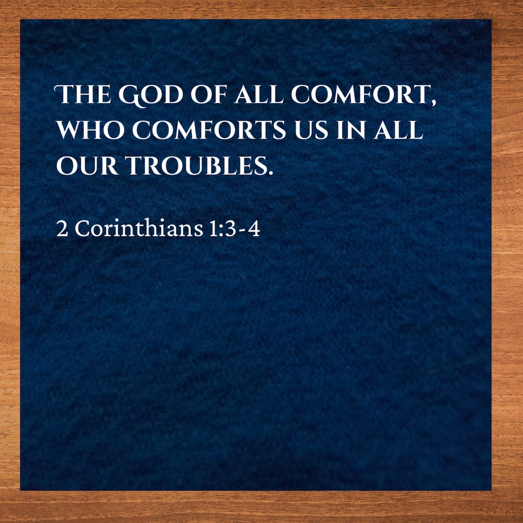 2 Corinthians 1 3-4 Bible Verse Ceramic Art Tile Christain Faith ...