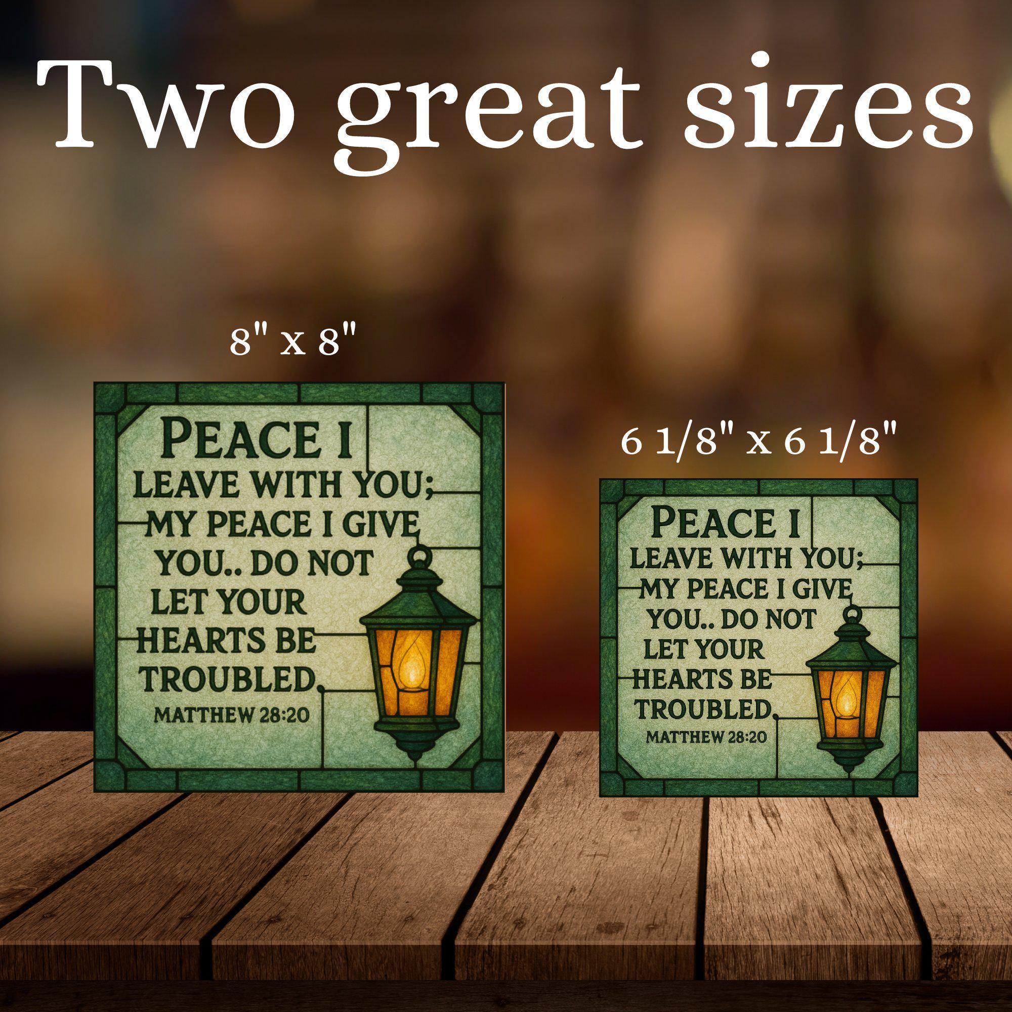 Matthew 28 20 Bible Verse Ceramic Art Tile Christian Decor Bookshelf ...