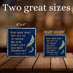 Genesis 28 15 Bible Verse Ceramic Art Tile Christian Decor Bookshelf ...