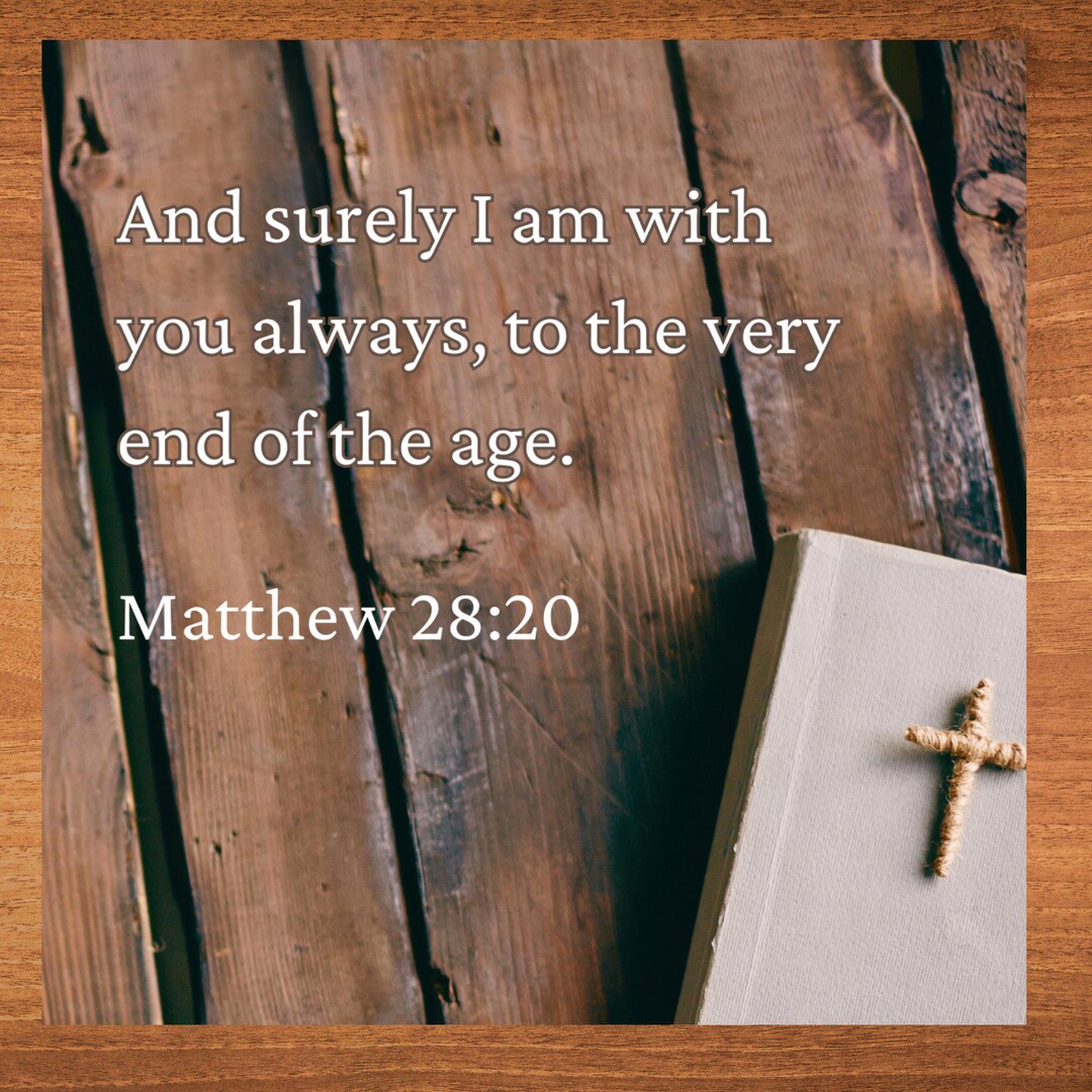 Matthew 28 20 Bible Verse Ceramic Art Tile Christain Faith ...