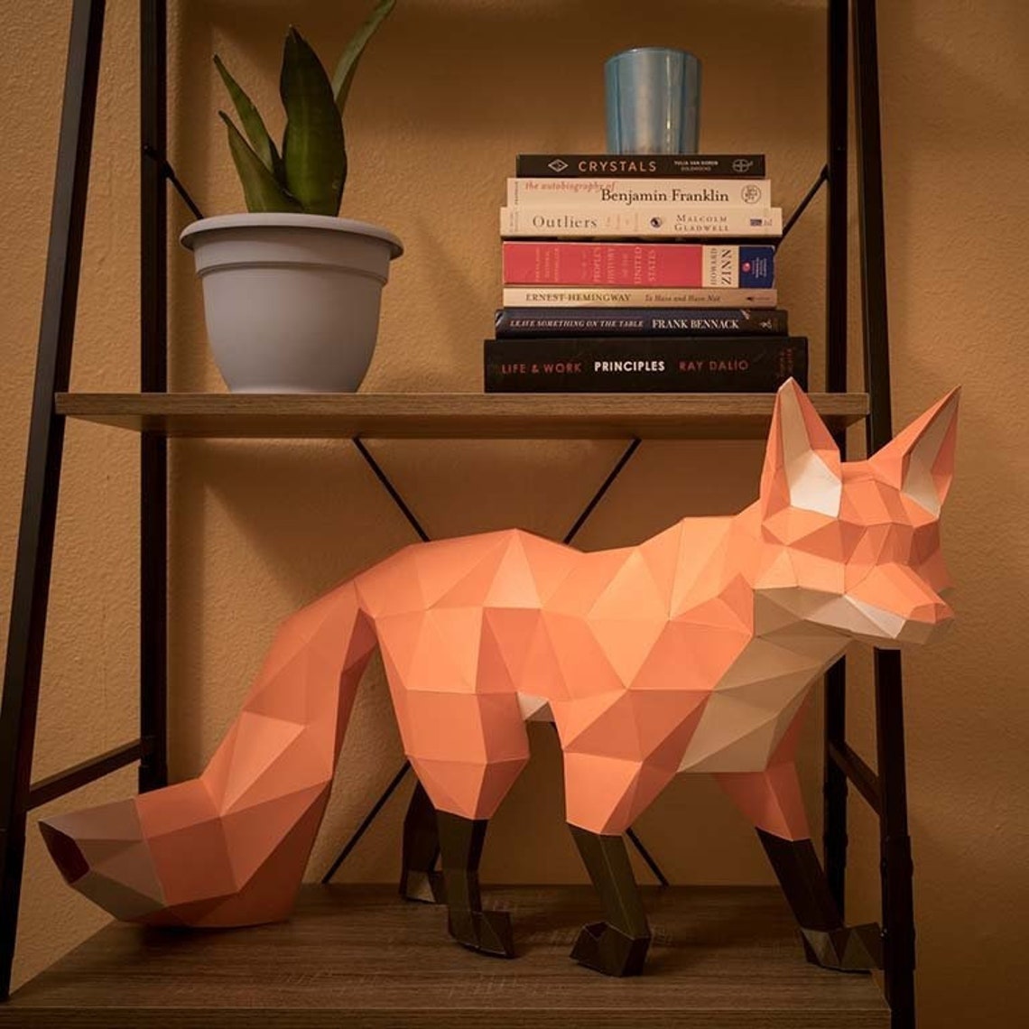 3D Fox Model 3D Paper Home Decor Geometric Home Decor 3D Paper Craft ...