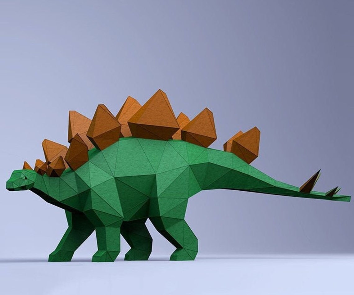 Dinosaur Model 3D Paper Home Decor Geometric Home Decor Paper Craft Kit ...