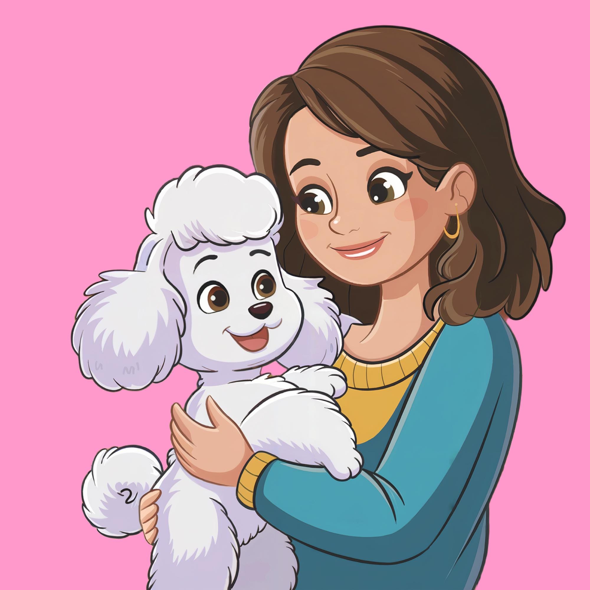 Dog Mom PNG, Dog Mom Illustration, Printable Poster, Nursery Poster ...