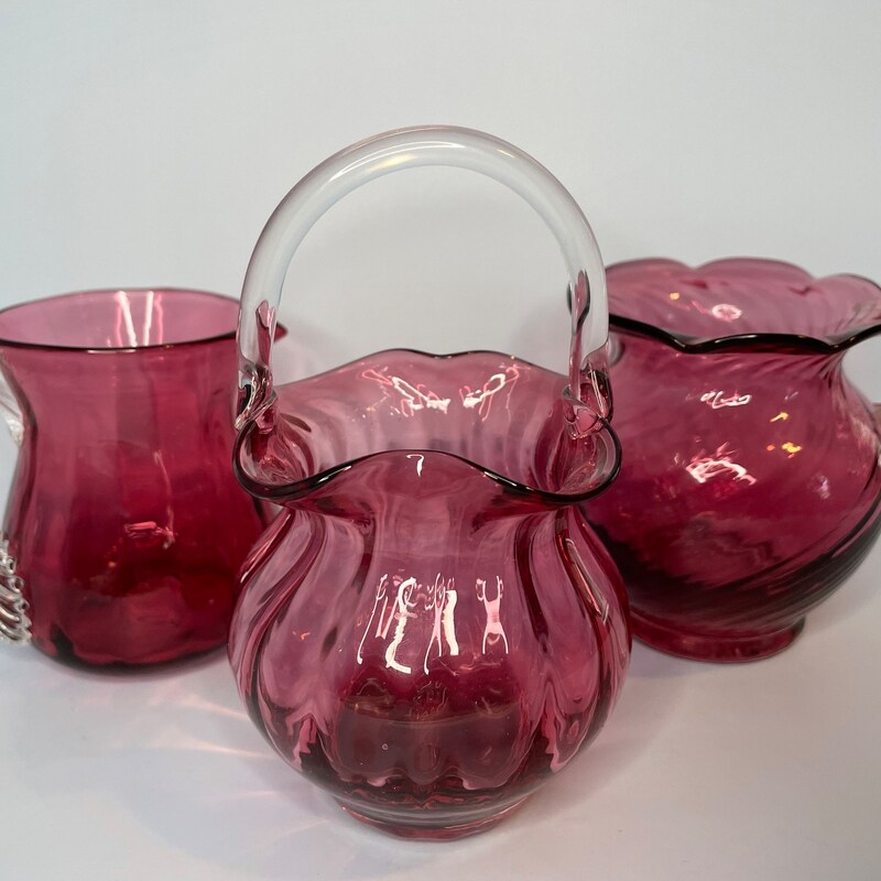 Cranberry Glass - Etsy