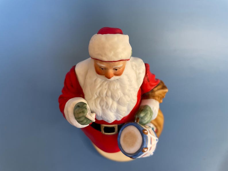 Norman Rockwell Santa Figurine Titled "a Drum for Tommy" by Gorham 1986 ...