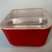 Pyrex Red Fridgie Refrigerator Dish 501 With Lid - Etsy