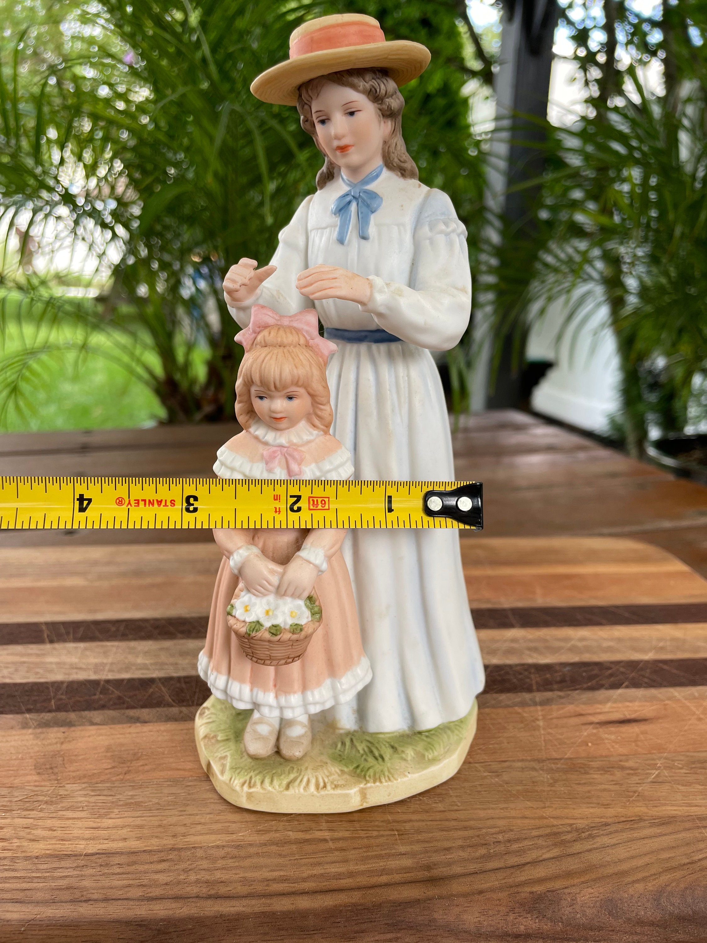 Homeco Mother and Daughter Figurine Vintage Going to Church, Mothers ...