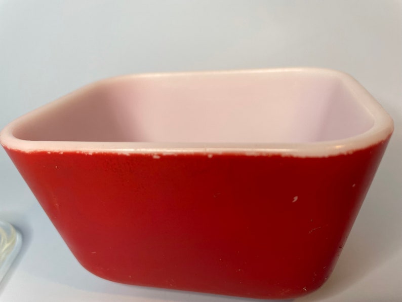 Pyrex Red Fridgie Refrigerator Dish 501 With Lid - Etsy