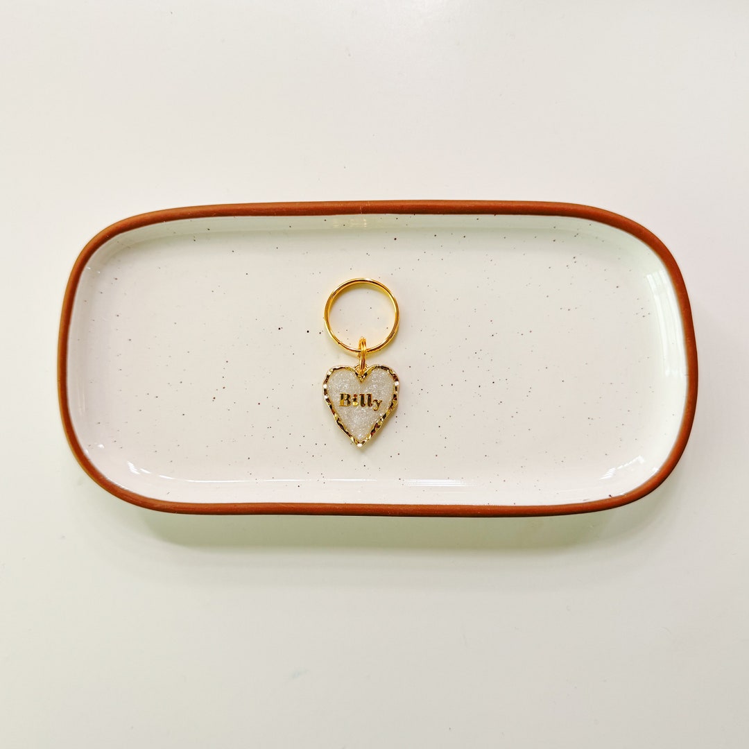 Custom Small Heart Tags | Personalized Resin Pet ID Tags, Dog Tags, Cat ...
