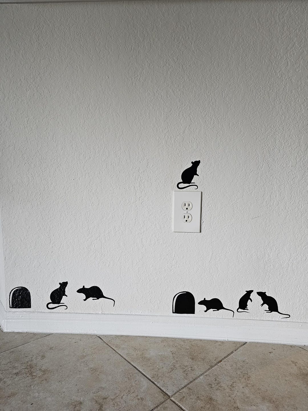Halloween Rats Mice Wall Vinyl Decal Halloween Decoration - Etsy
