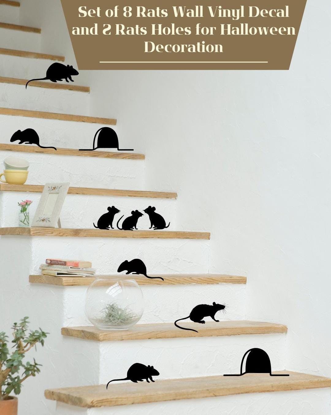 Halloween Rats Mice Wall Vinyl Decal Halloween Decoration - Etsy