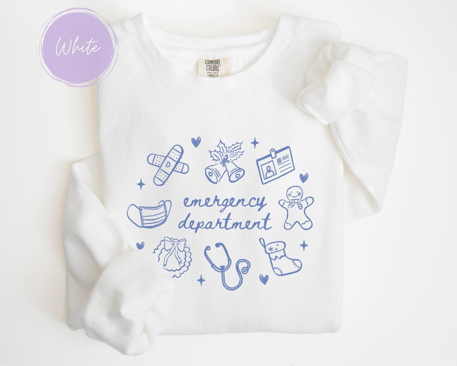 Emergency Department Christmas Sweatshirt, Christmas Gift for Emergency ...