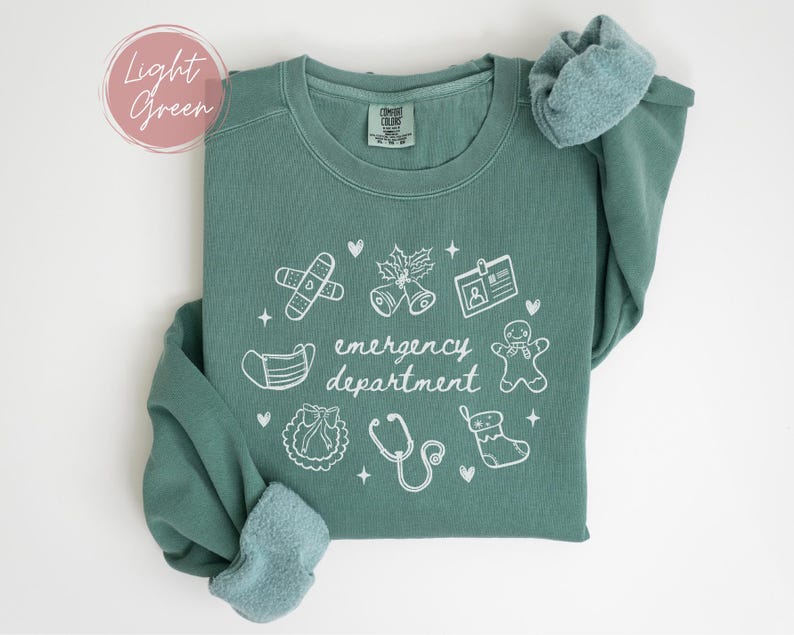 Emergency Department Christmas Sweatshirt, Christmas Gift for Emergency ...