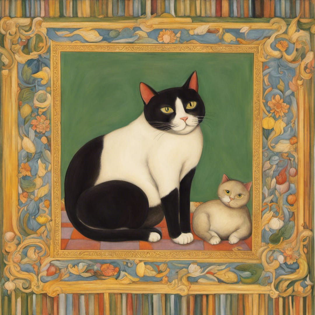 Canvas Print , Funny Cat Print , Fernando Botero Wall Art , Cat Lover ...