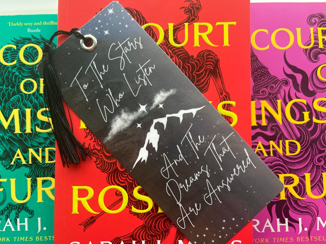 ACOTAR Bookmark, A Court of Thorns and Roses Bookmark, ACOTAR Merch - Etsy