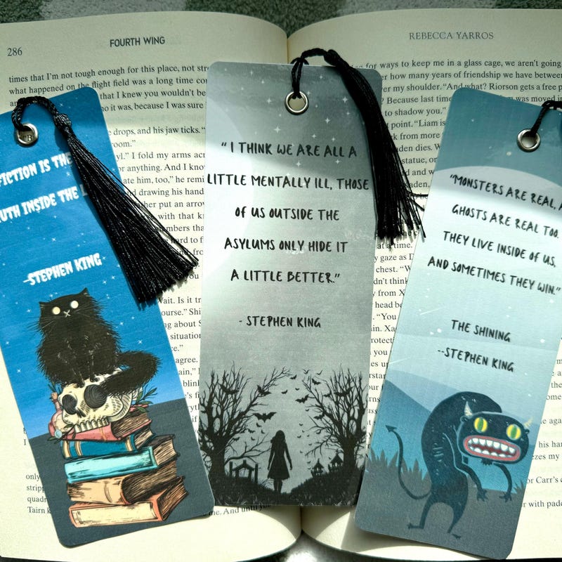 Stephen King Bookmark - Etsy