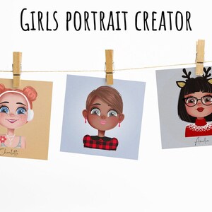 Custom Cartoon Portrait, Cartoon Avatar, Personalized Portrait ...