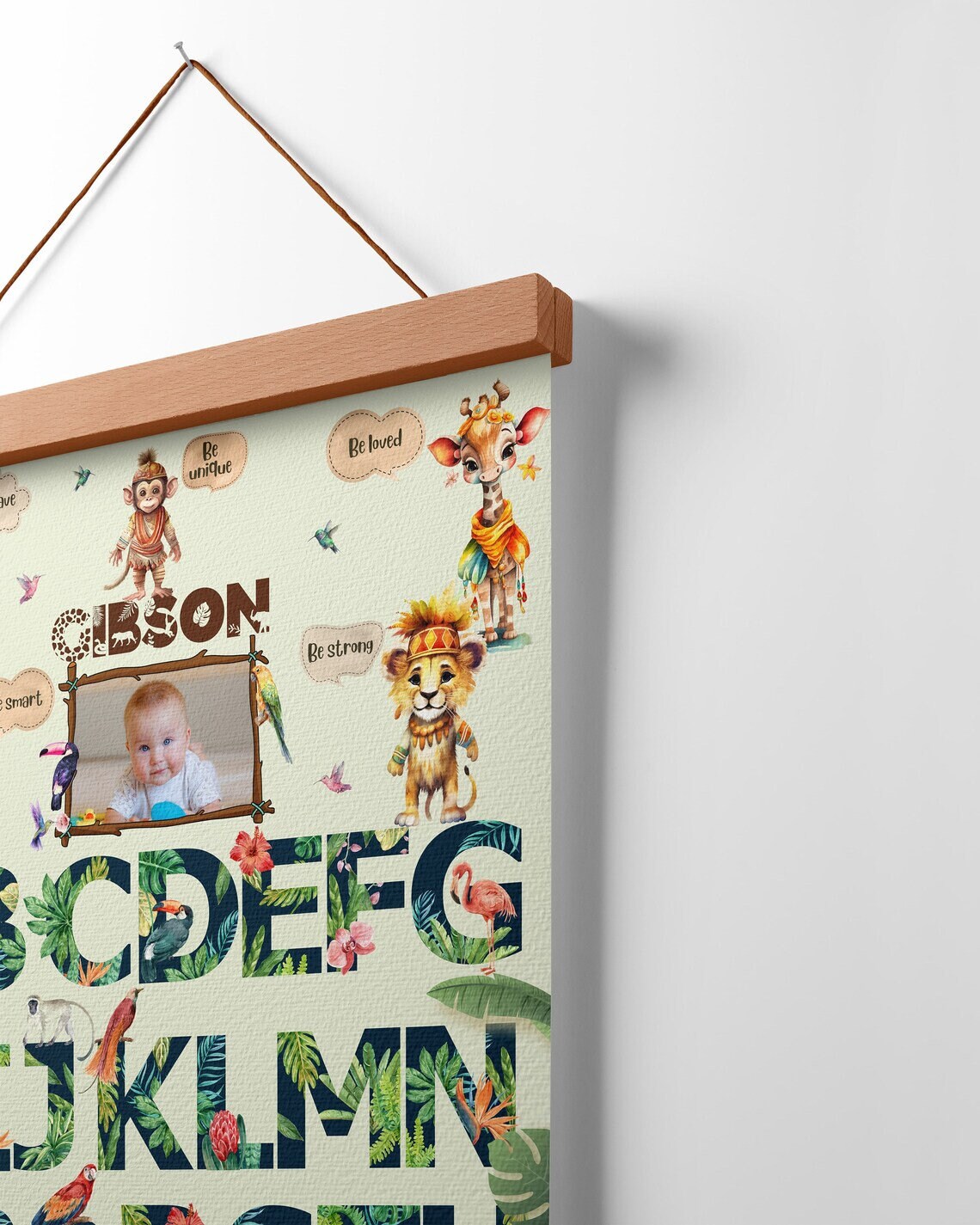 Custom Safari Animals Alphabet Poster, Jungle Theme Nursery Decor for ...