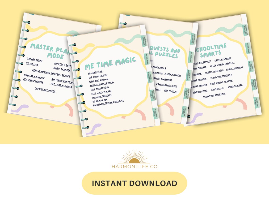 Kids ADHD Buddy, ADHD Worksheets for Kids Bundle Neurodivergent Kids ...