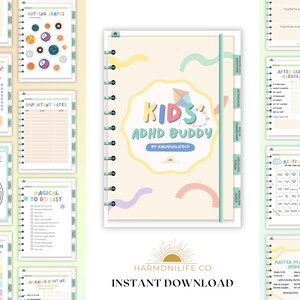 Kids ADHD Buddy, ADHD Worksheets for Kids Bundle | Neurodivergent ...