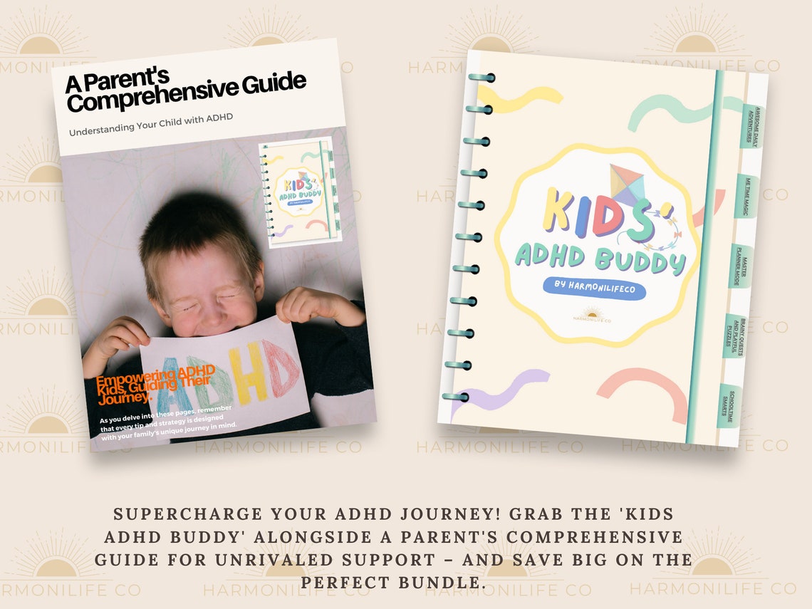 Kids ADHD Buddy, ADHD Worksheets for Kids Bundle Neurodivergent Kids ...