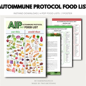 AIP Food List Autoimmune Protocol Diet Guide Autoimmune Disease Food ...