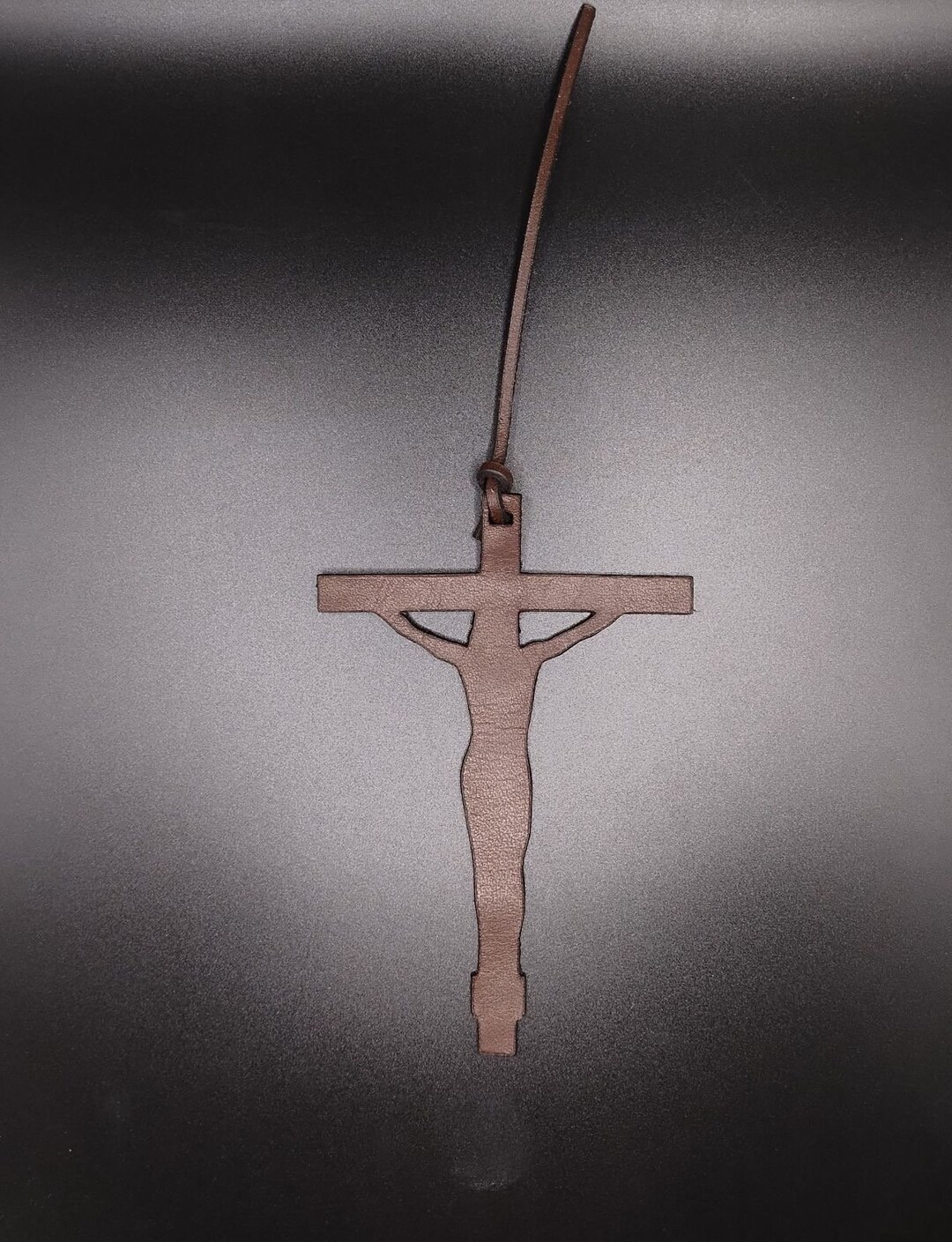 Leather Bookmark of a Crucifix Handmade High Quality Leather - Etsy