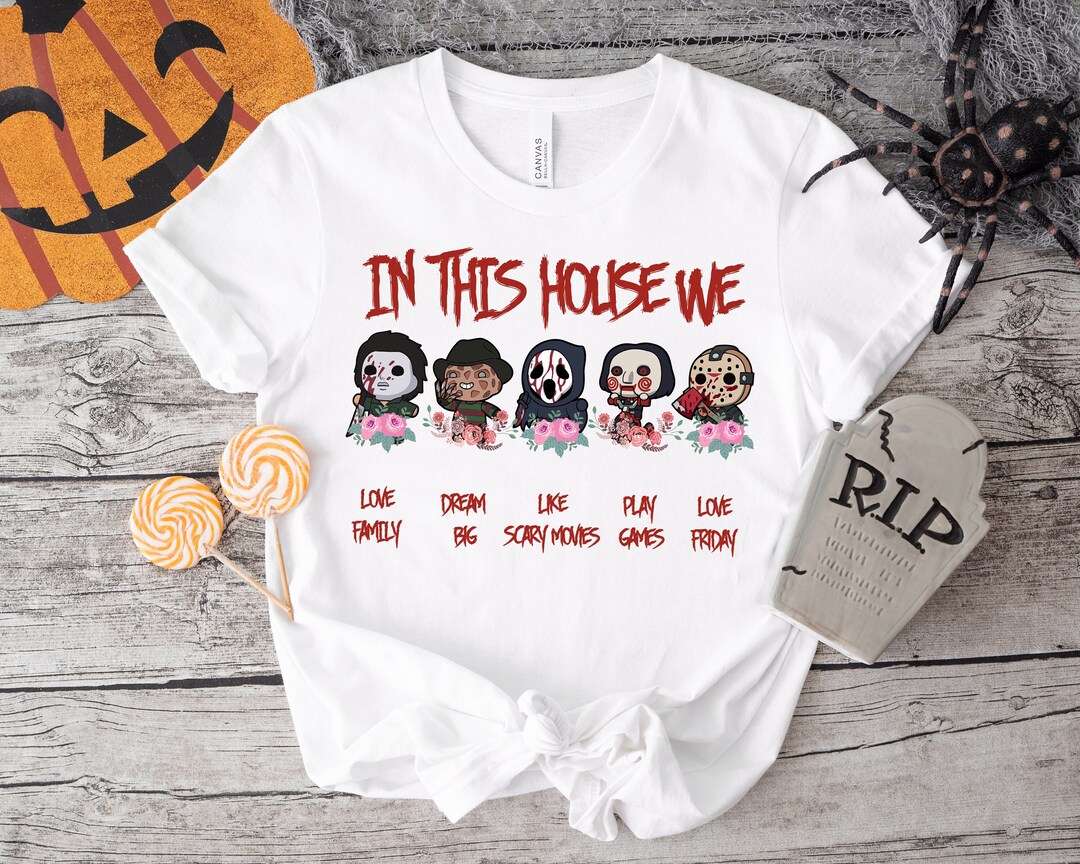 Horror Movie Character Vintage Shirt, Horror Movie Characters ...